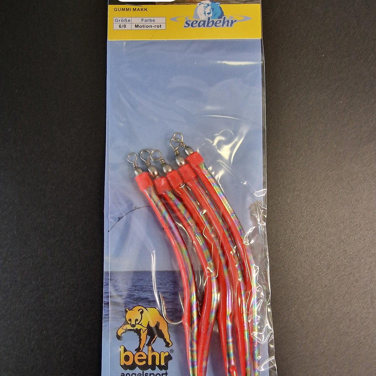 Gummi Makk Lure Red Holographic 6/0 | Ocean Tackle Store | Shetland's ...
